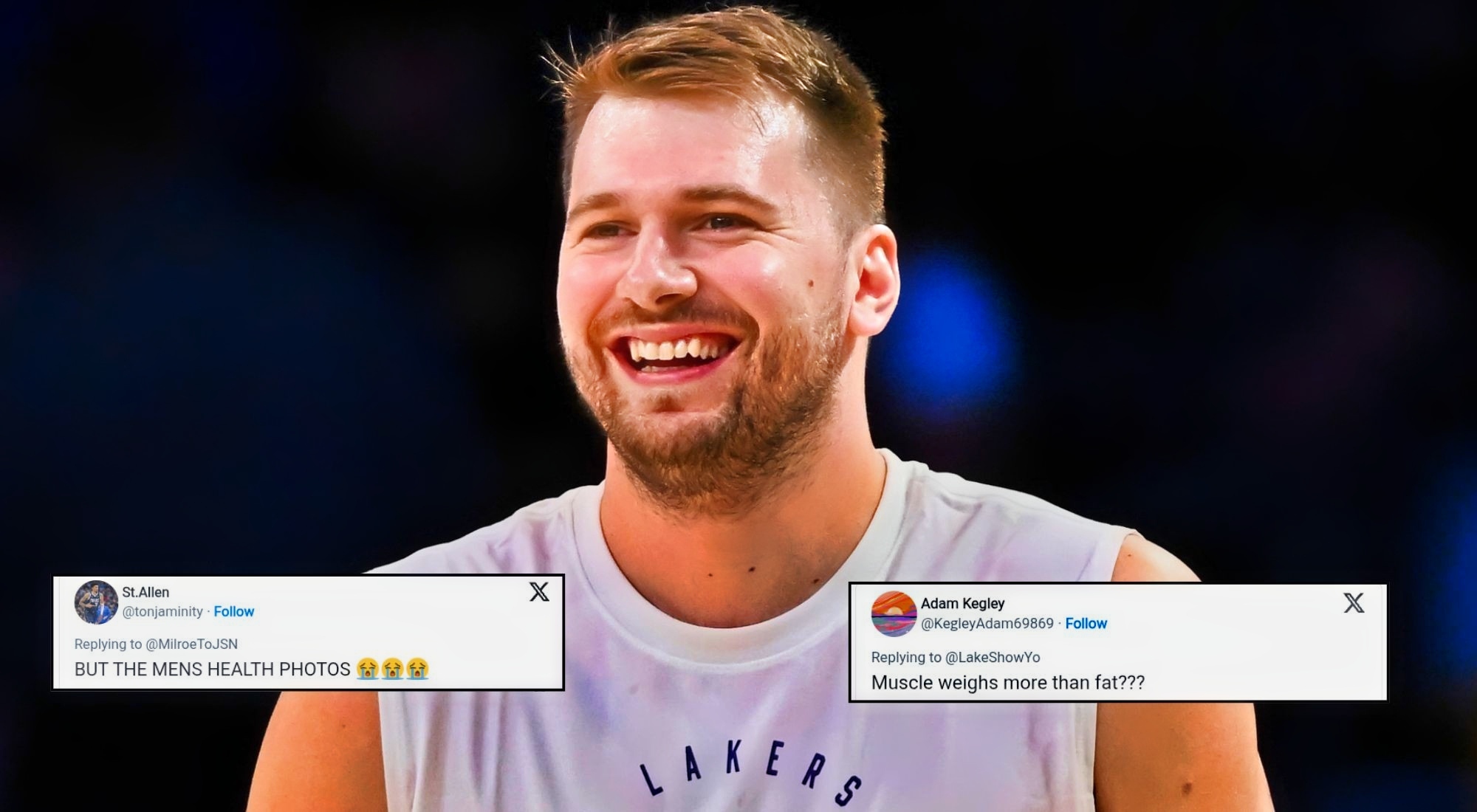 NBA Fans In Disbelief After Lakers List Luka Doncic 14 Pounds Heavier ...