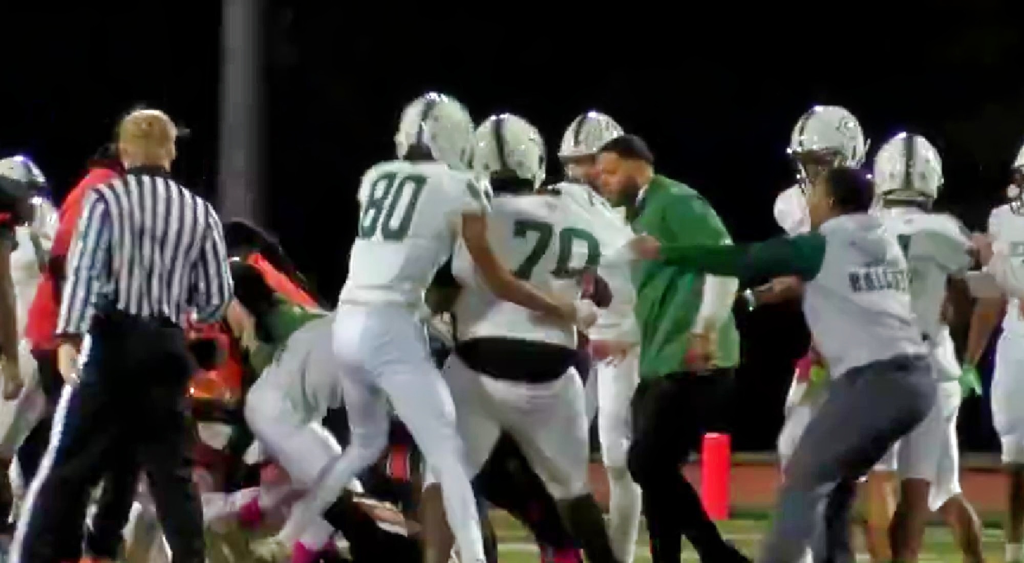 Chaos On The Field - Illinois High School Football Game Halted After ...