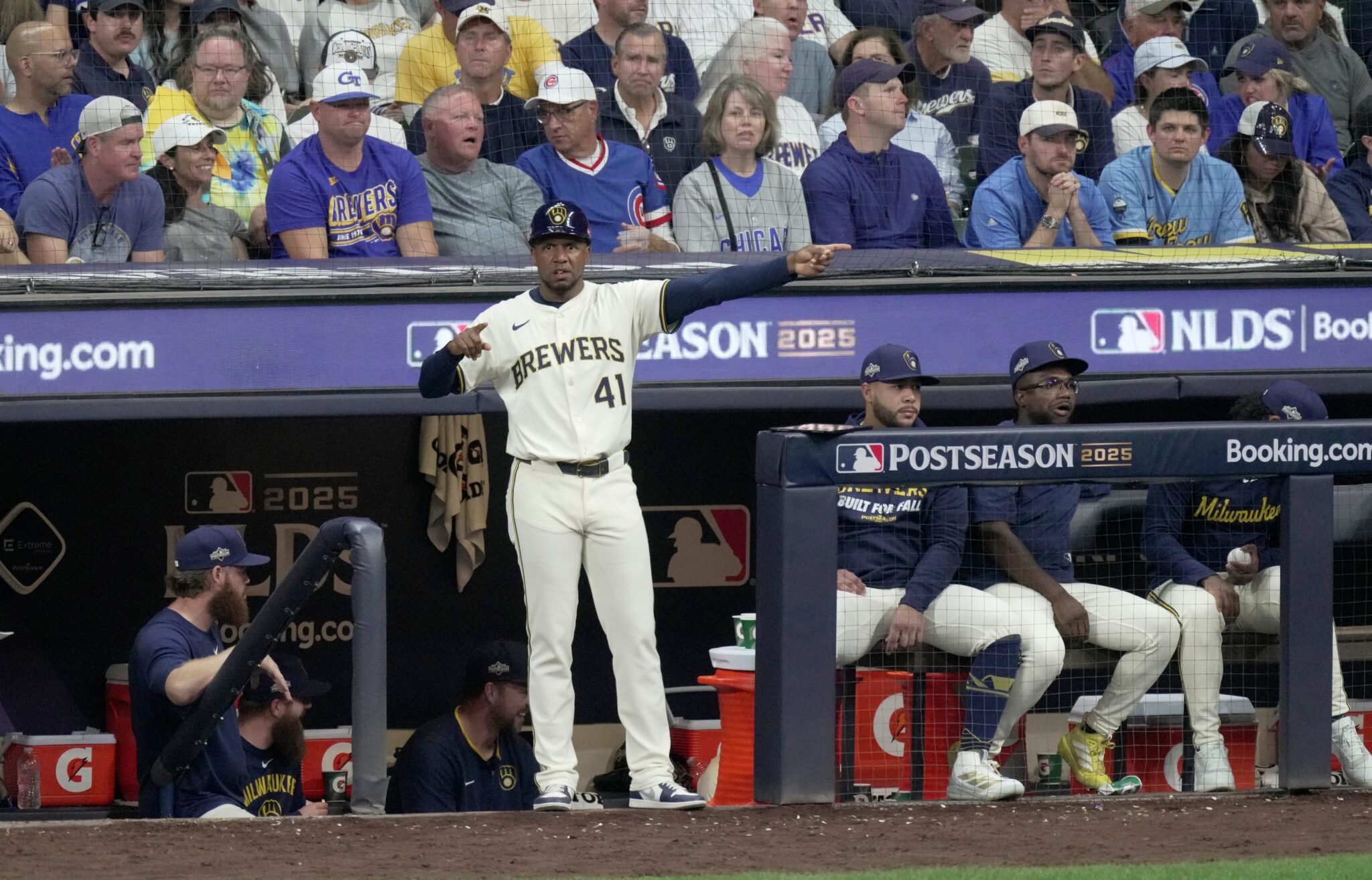 Viral Distraction Behind Home Plate Steals Show During Brewers-Cubs ...