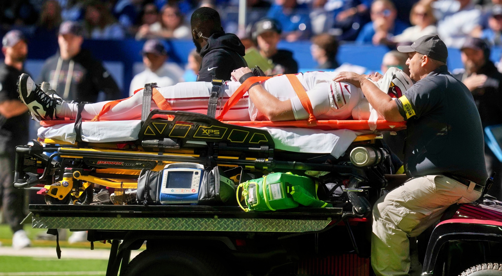 Arizona Cardinals Star Carted Off With Neck Injury vs. Indianapolis ...