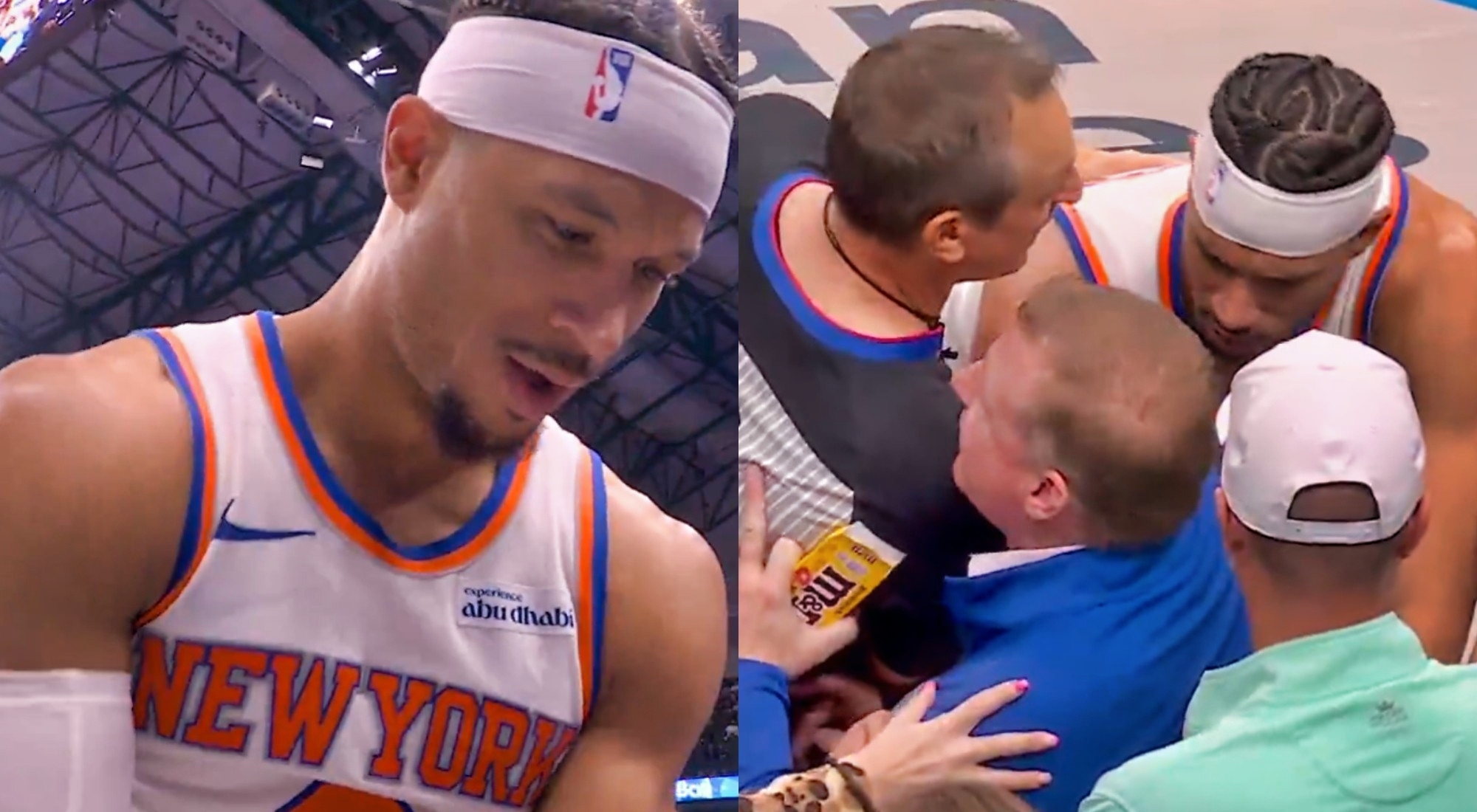 Josh Hart Dives Into Stands And Steals Peanut M&M’s From Mavericks Fan ...