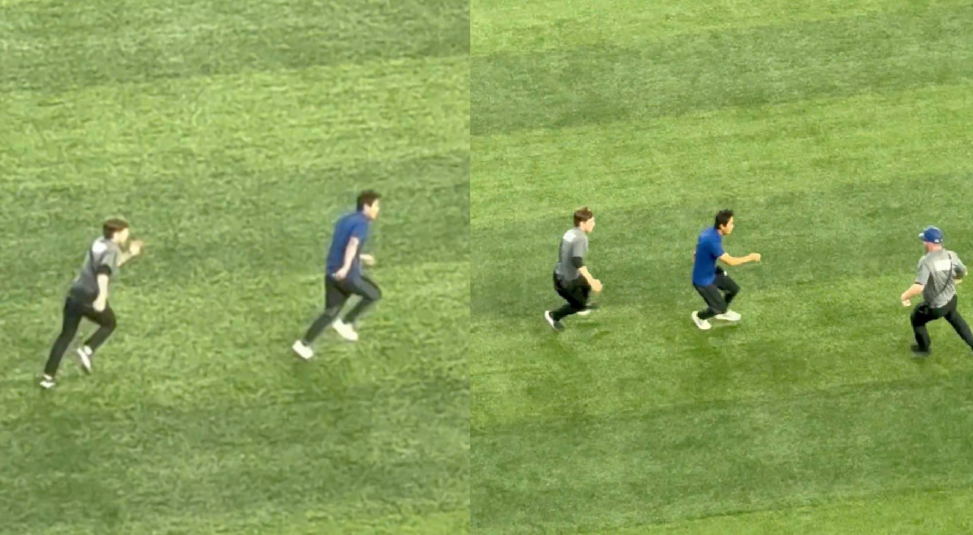 Fan Gets Brutally Taken Down After Storming The Field With American ...