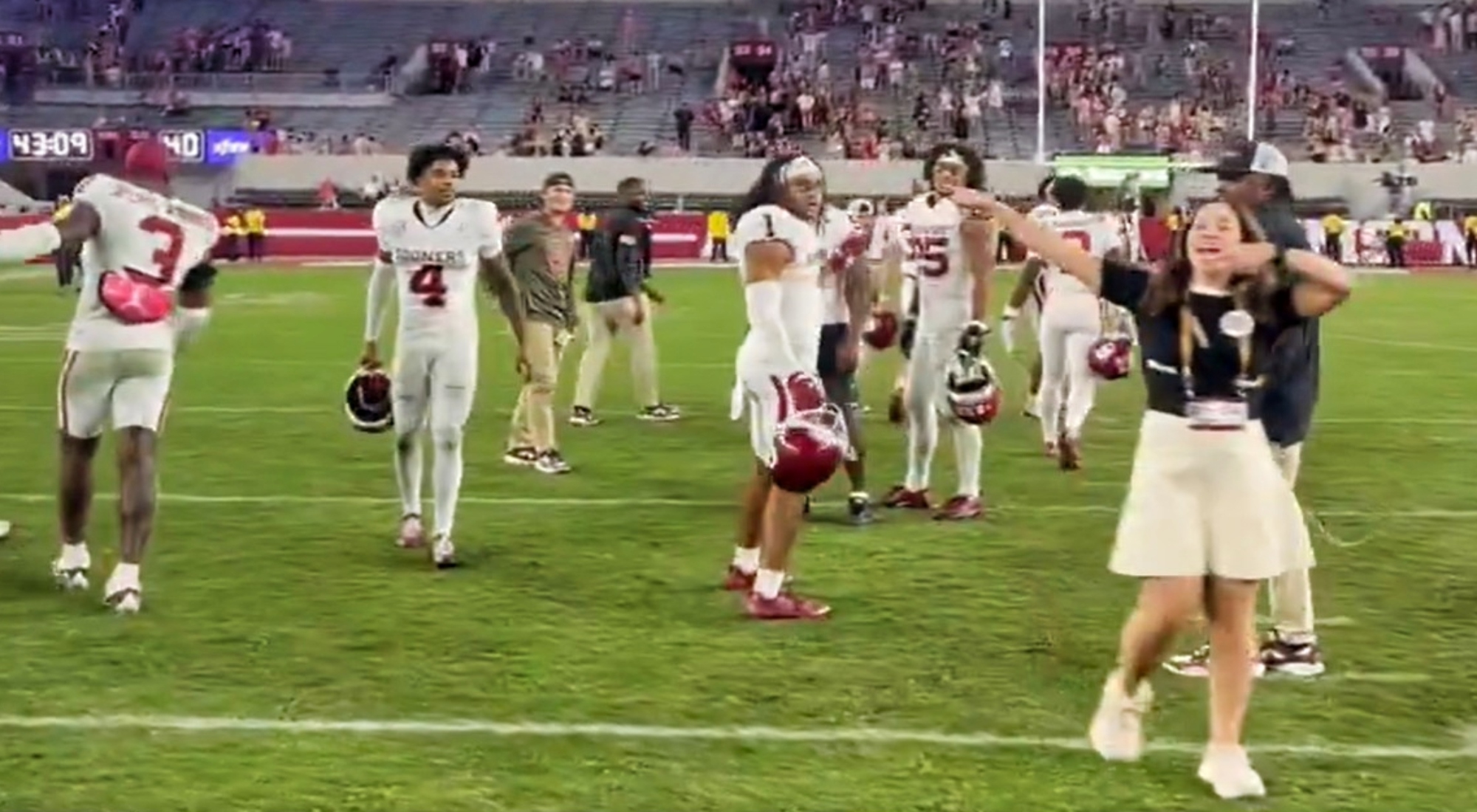 Oklahoma Sooners Players Get Into Heated Altercation With Alabama ...