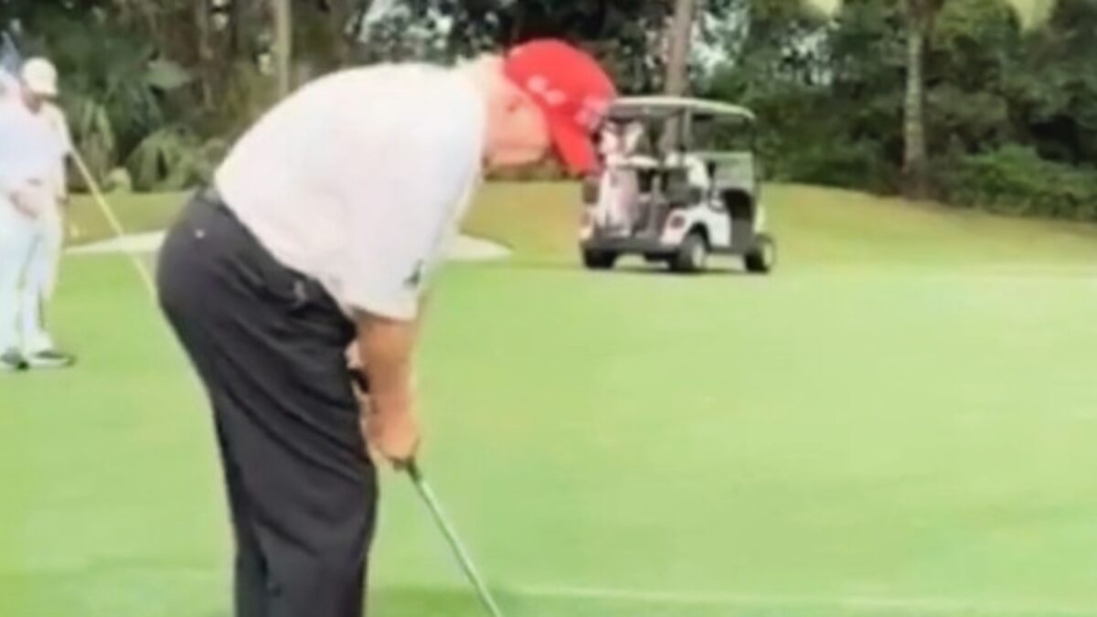 President Donald Trump's Surprising "Official" Golf Handicap Is Going Viral