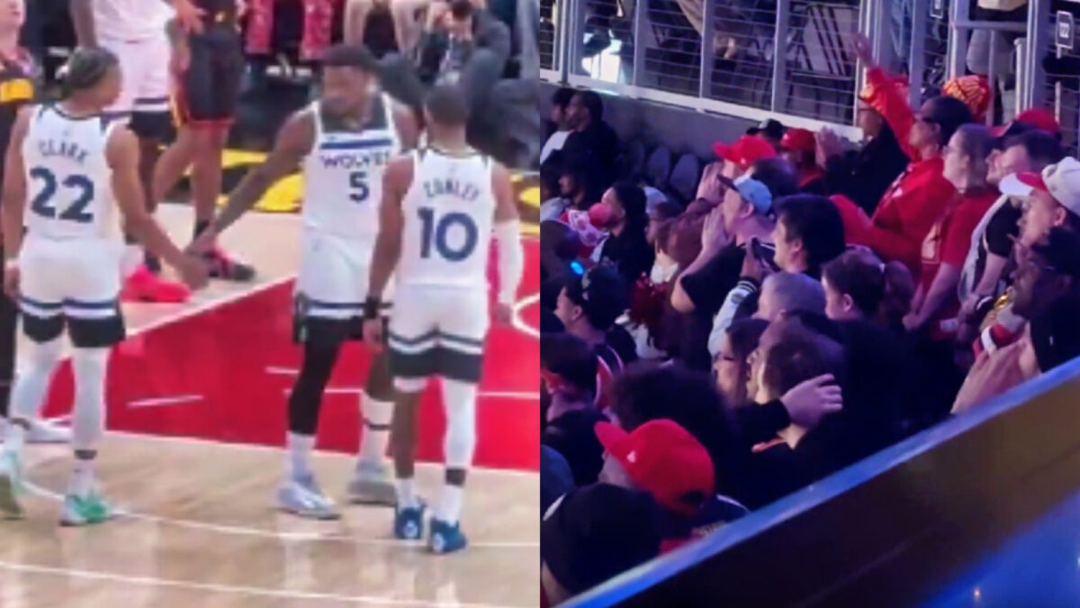 Hawks Fans Break Out in Loud Chants Urging Anthony Edwards to Join ...