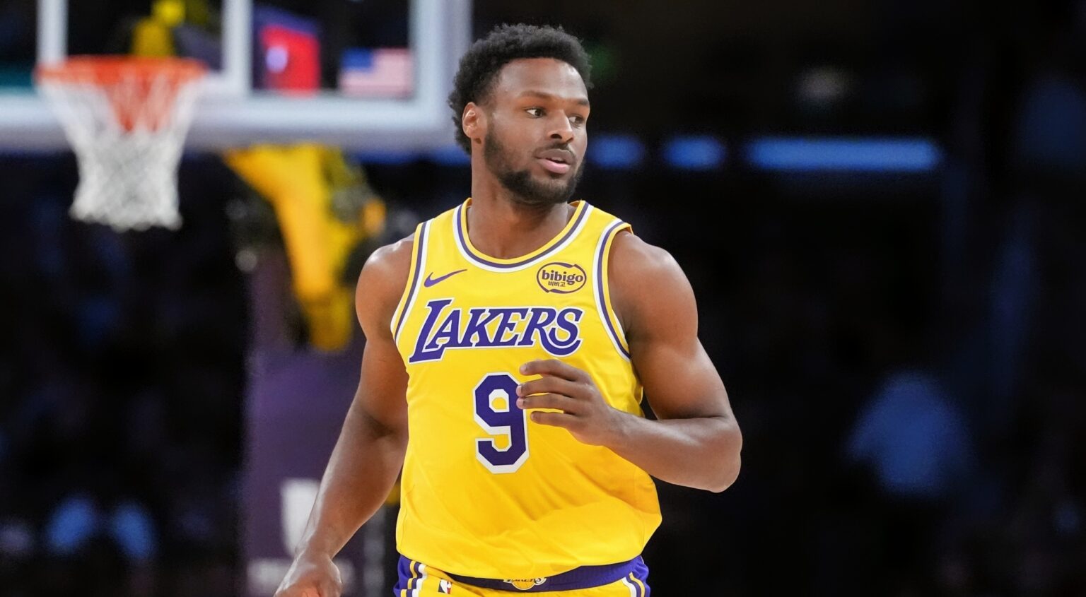 Bronny James Goes Viral After Hilariously Blocking Luka Doncic’s View ...
