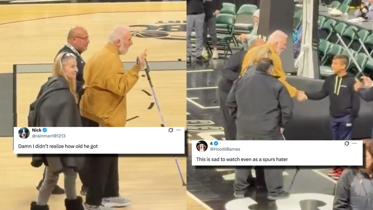 NBA Fans Heartbroken After Gregg Popovich Appears Frail in Rare Public ...