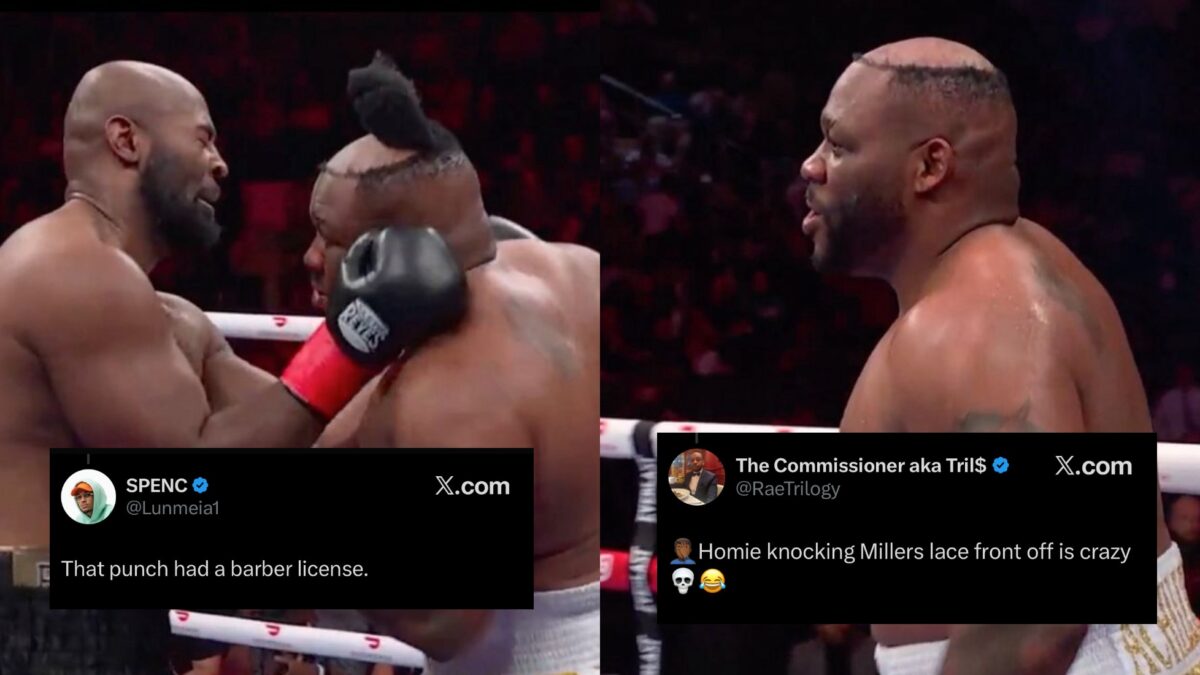 Boxer Jarrell Miller Gets Toupee Knocked Off During Fight [VIDEO]