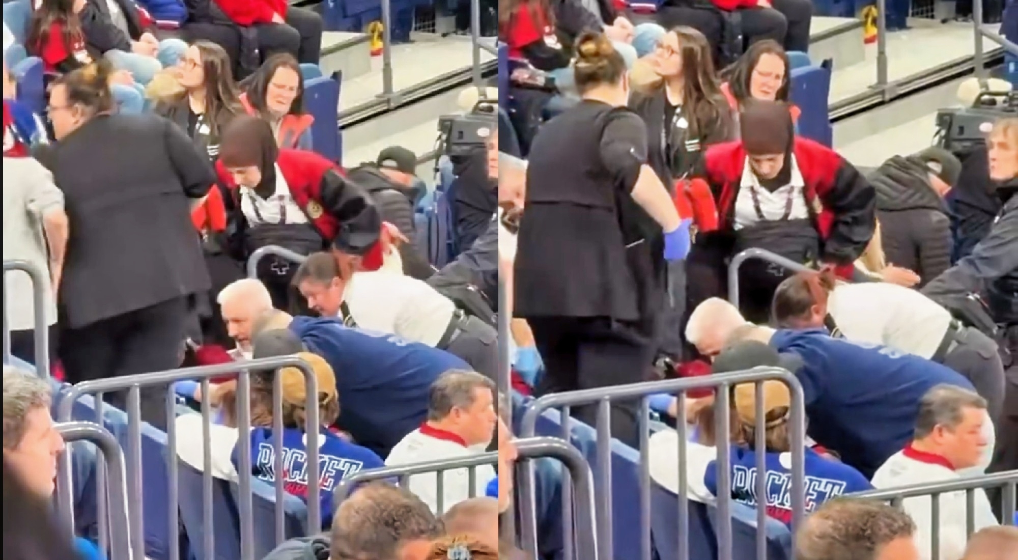 Emotional Scenes After Medical Emergency Abruptly Ends AHL Game Between ...