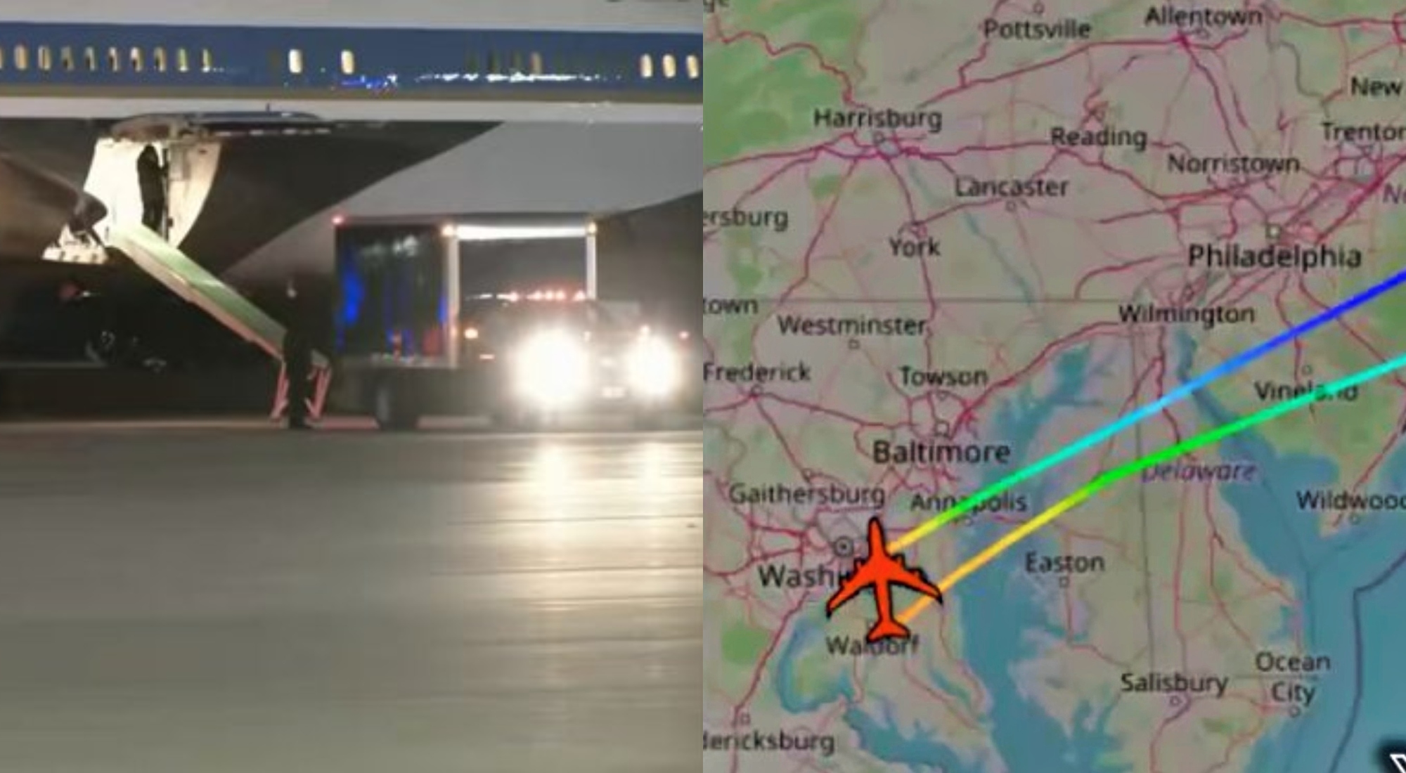 Air Force One Makes Emergency Landing With President Trump On Board ...
