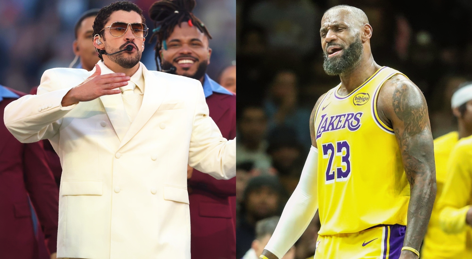 Bad Bunny Appears to Take Subtle Shot at LeBron James During Super Bowl ...
