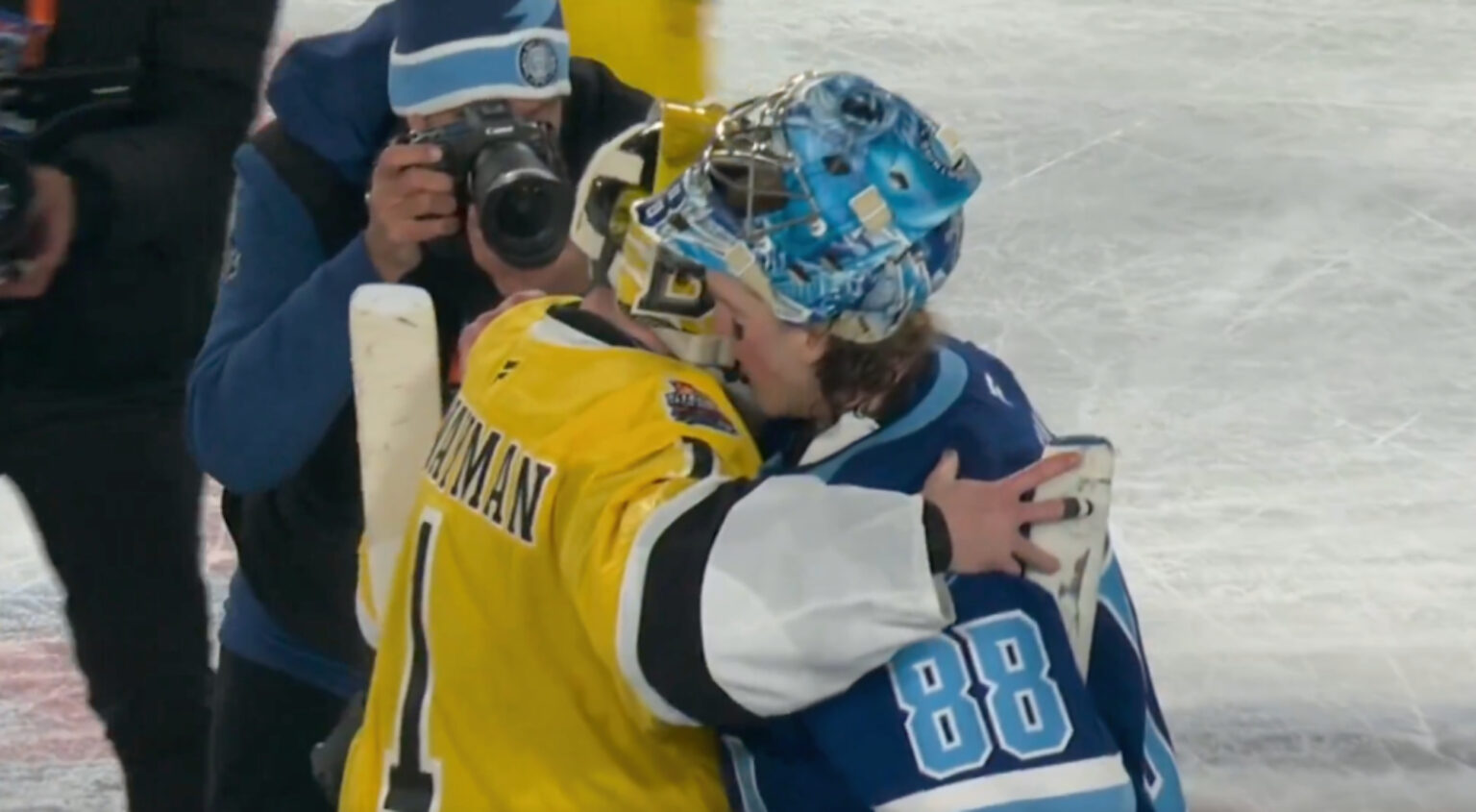 This Postgame Video After Swayman, Vasilevskiy Fight At Stadium Series ...