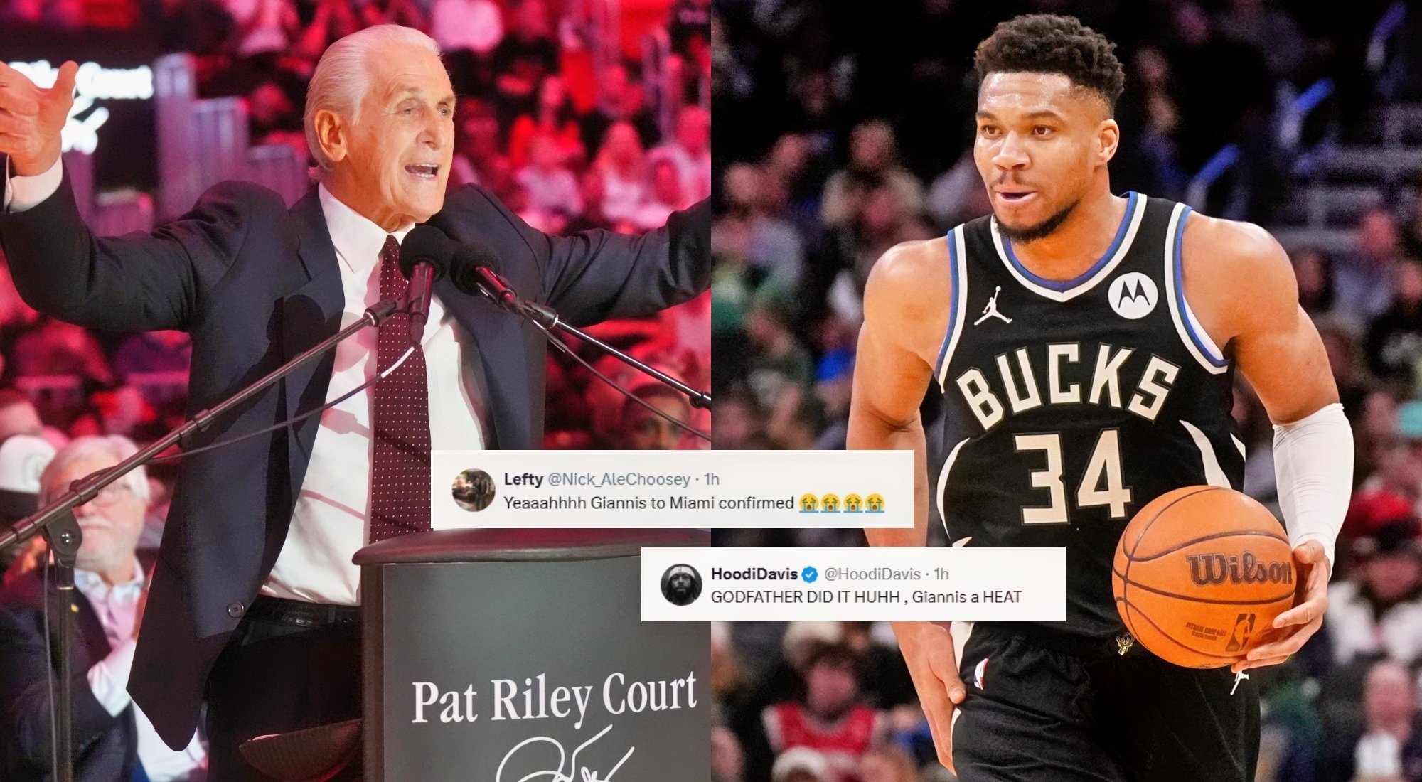 Pat Riley’s Dance Moves At Heat Championship Gala Spark Giannis ...