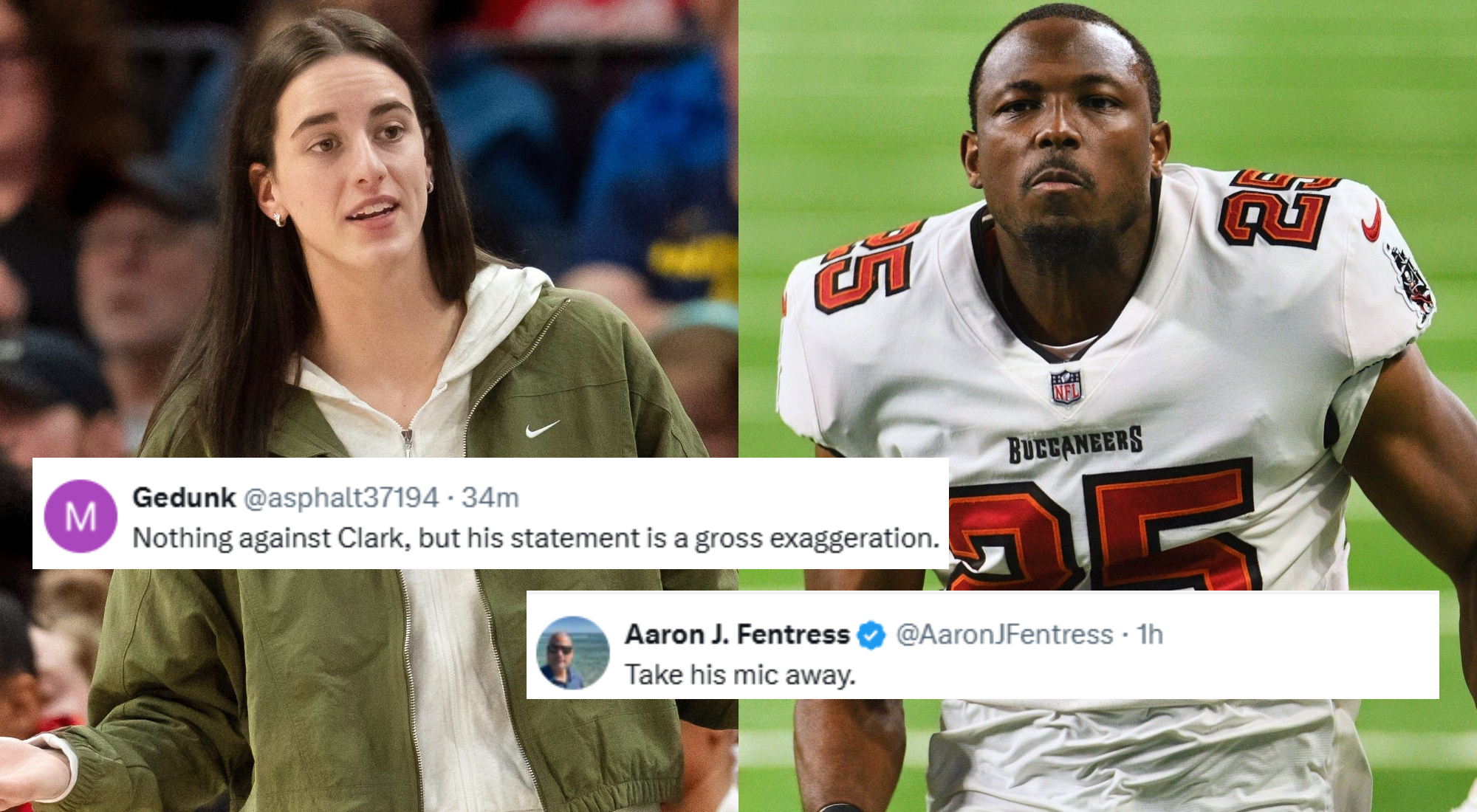 LeSean McCoy Faces Backlash After Wild Claim About Caitlin Clark