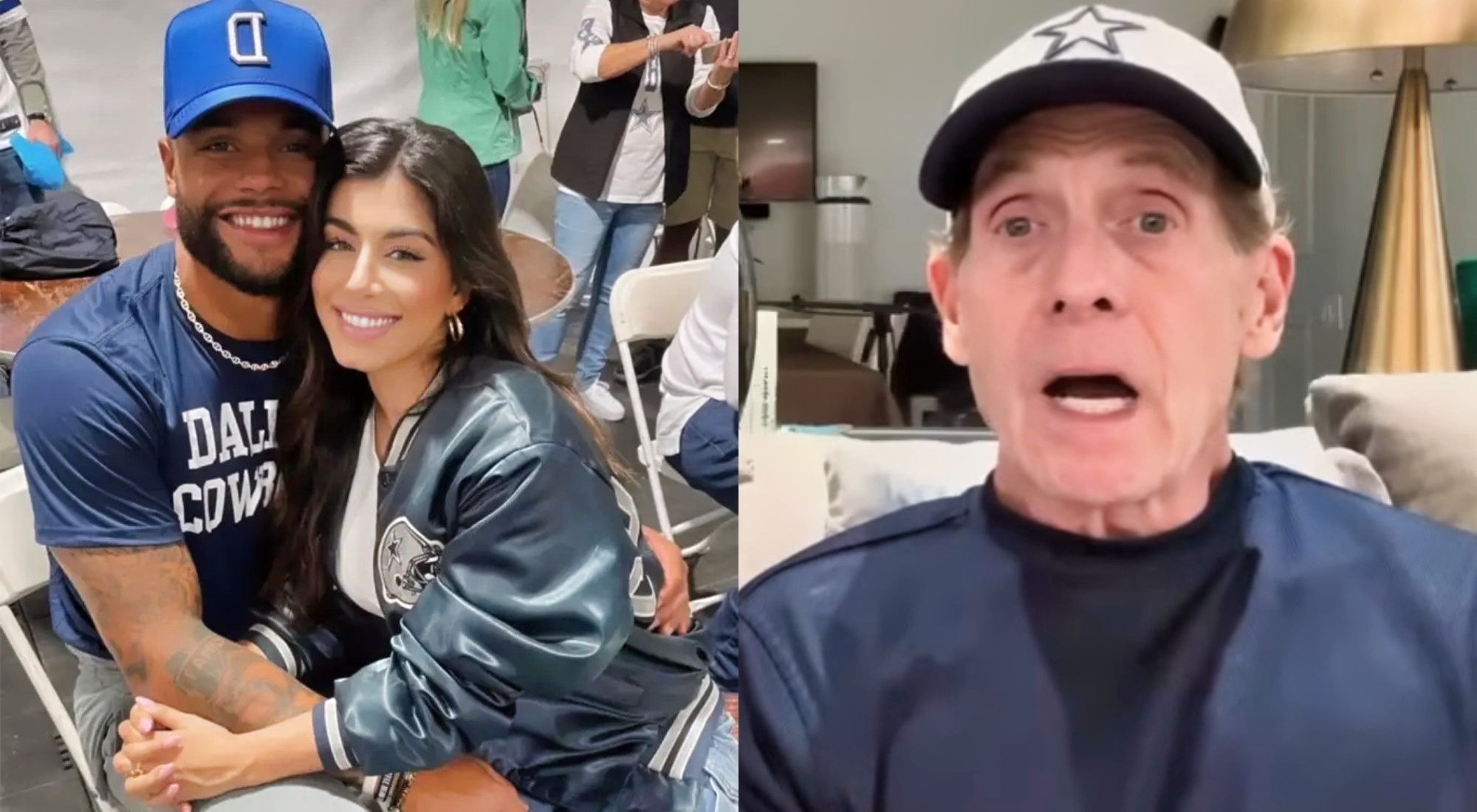 Skip Bayless Thinks Dak Prescott Got Busted Flirting With One Of Sarah ...