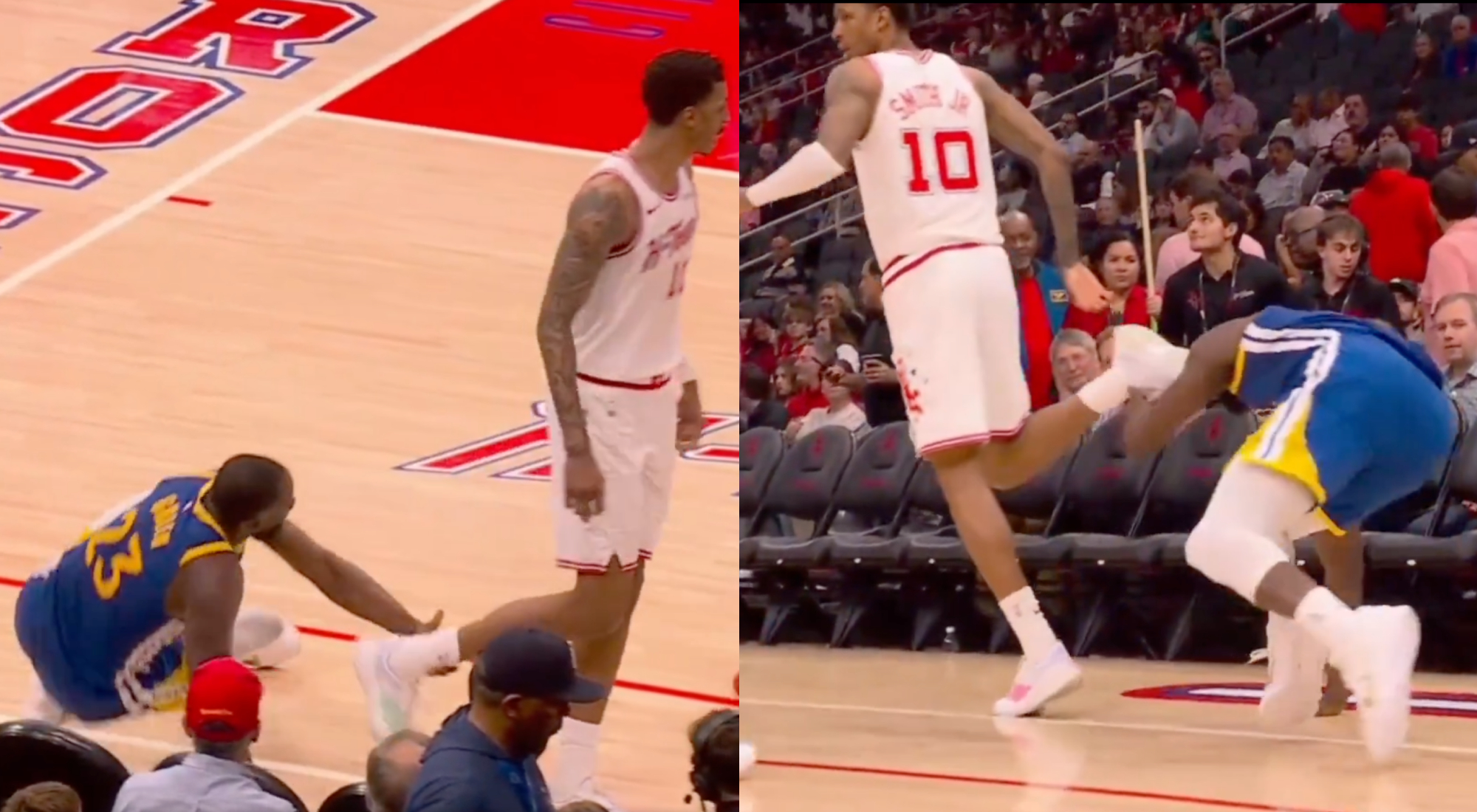 Draymond Green Sparks Chaos After Dirty Move on Jabari Smith Jr.