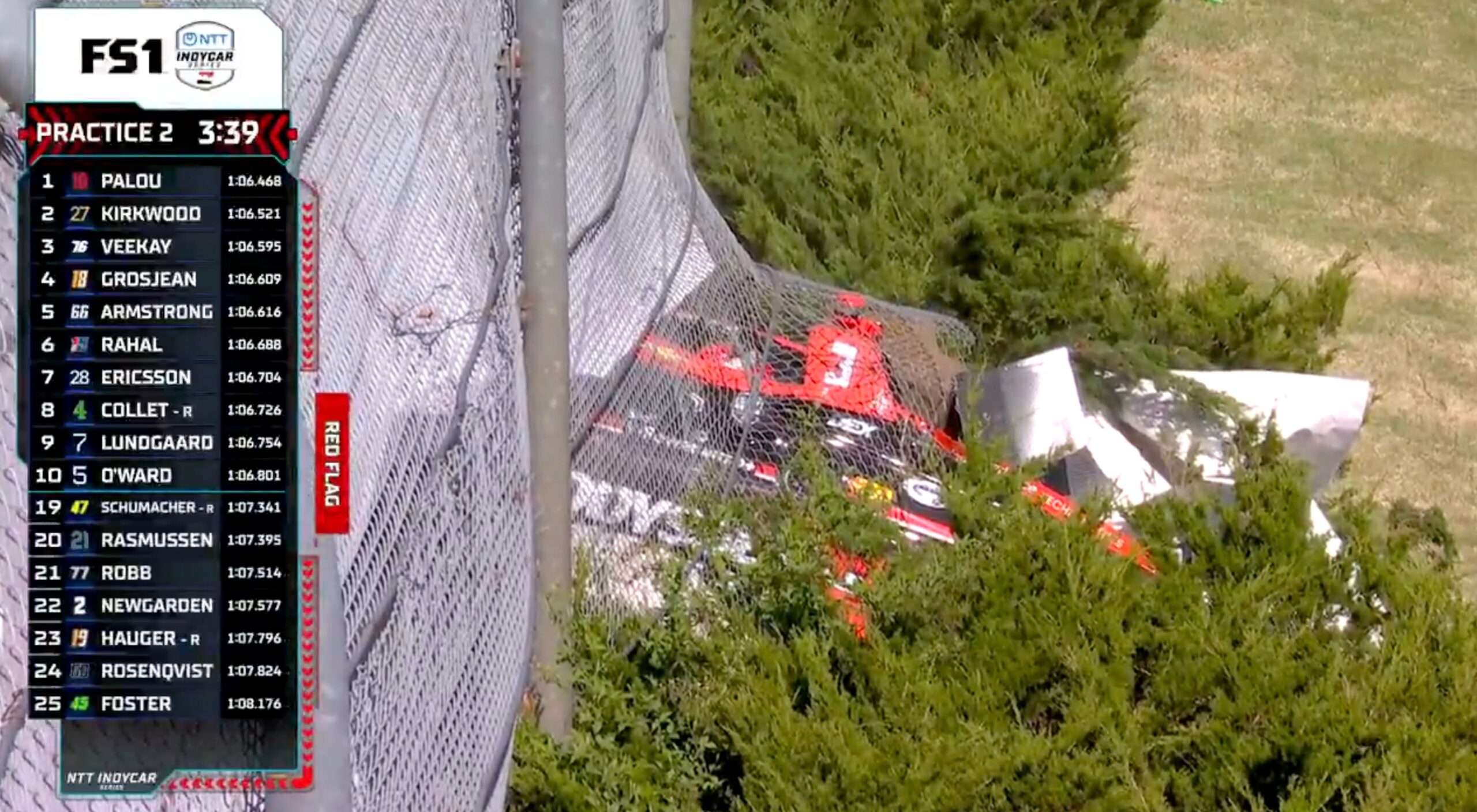 IndyCar Driver Scott McLaughlin Crashes Through Fence [VIDEO]