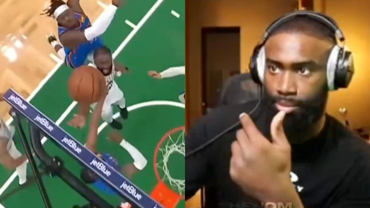 Jaylen Brown Calls Out Lu Dort With Hilarious Reaction to His ...