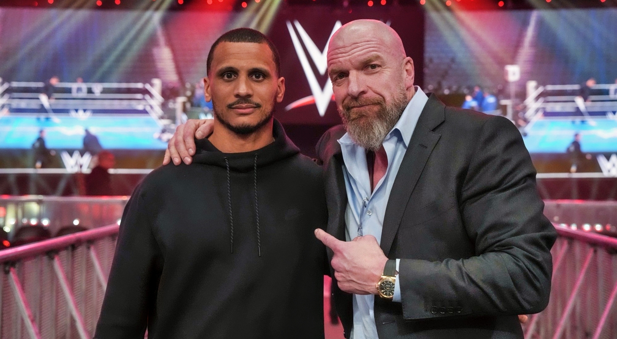 Joe Mazzulla Fights Derrick White, Receives Custom WWE Belt From Triple ...