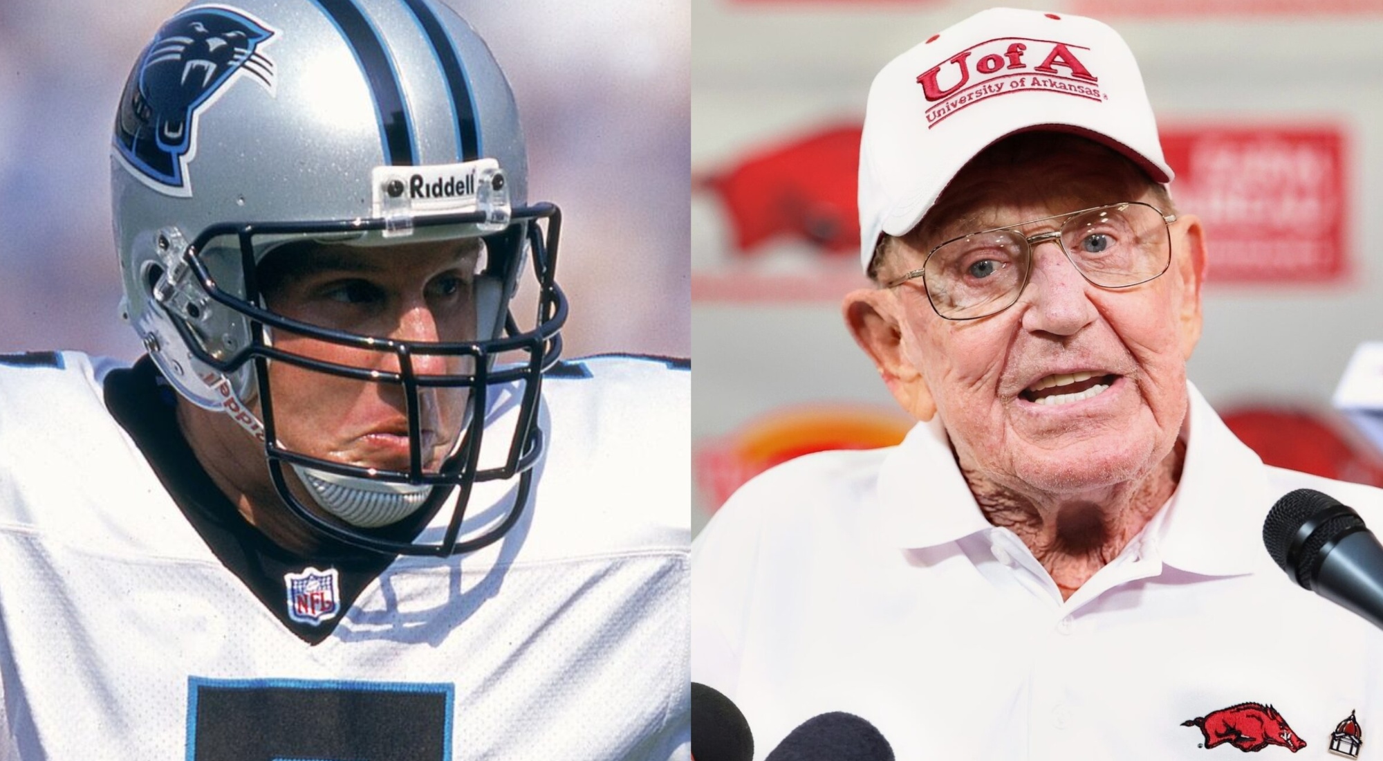 Steve Beuerlein Recalls Being Kicked Off the Field by Lou Holtz Before ...