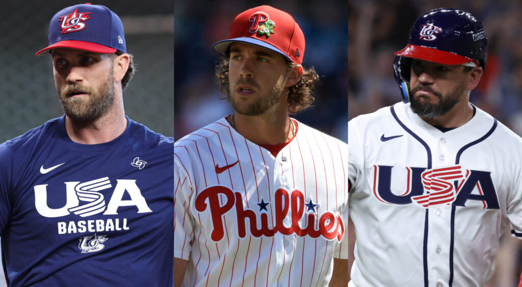 Did Bryce Harper and Kyle Schwarber ask Aaron Nola to beat Mexico for ...