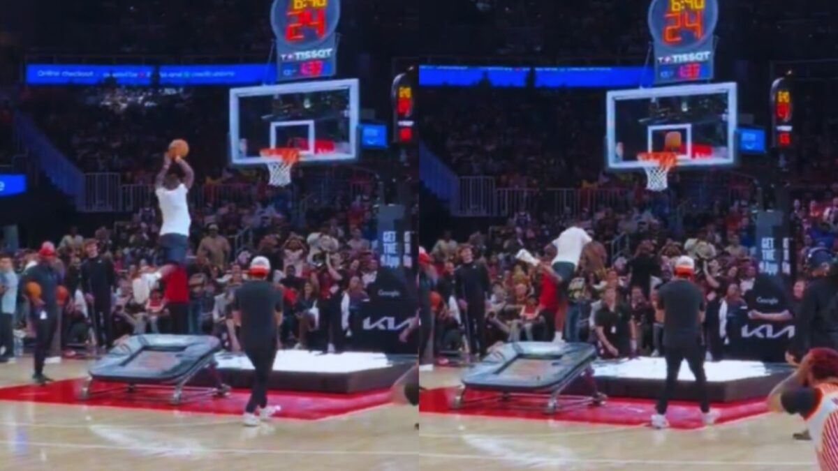Cameras Catch Boosie BadAzz’s Epic Fail Attempting Trampoline Dunk at ...