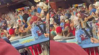 Philadelphia Phillies Fan Gets Slammed With Beer On Face After Wild ...