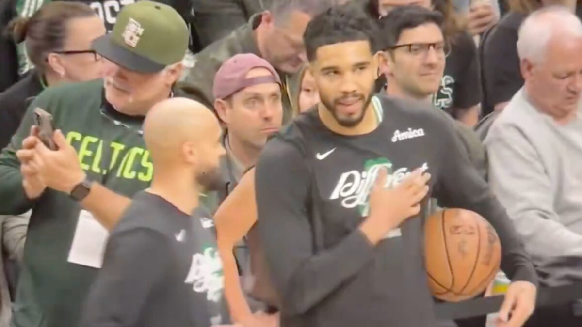 Derrick White and Jayson Tatum Share Confident Exchange Ahead of ...