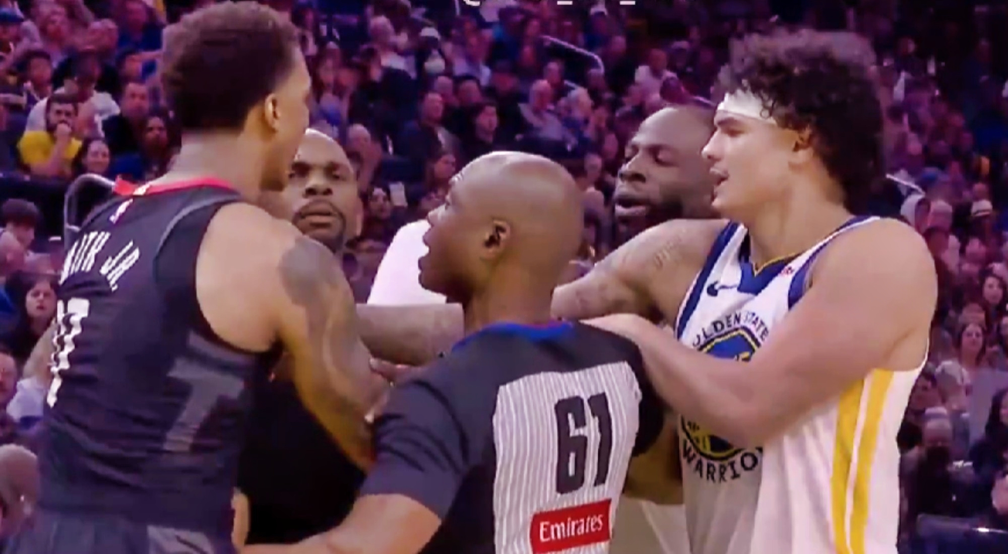Draymond Green Gets Into It With Jabari Smith Jr. as Tensions Rise in ...