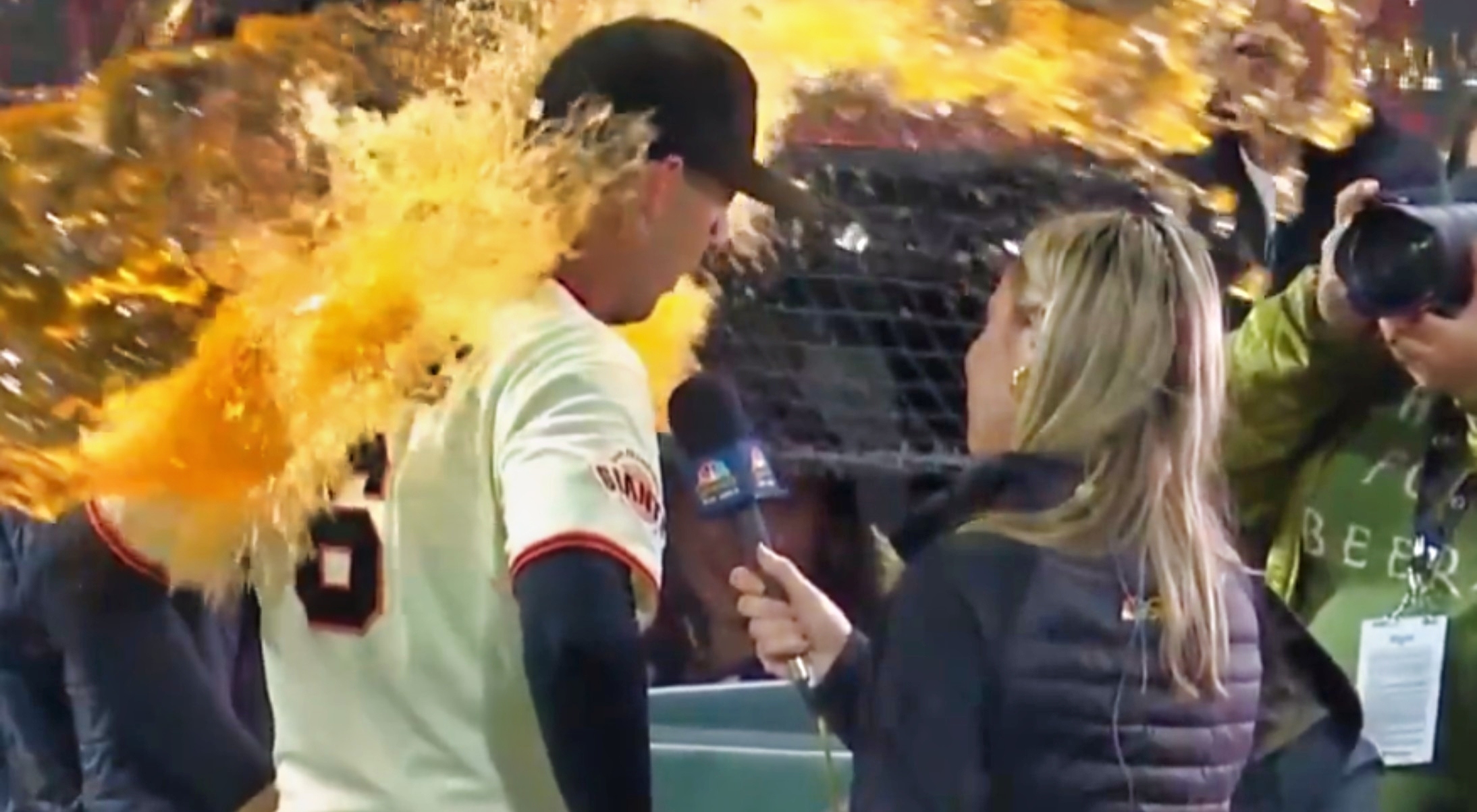 Slow-Motion Footage Shows MLB Reporter's Laptop Getting Completely ...