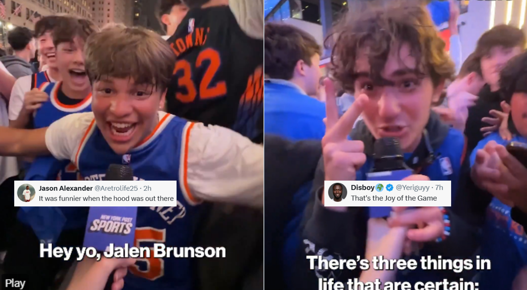 New York Knicks Fans Take Over Outside MSG After Game 1 Win as ...