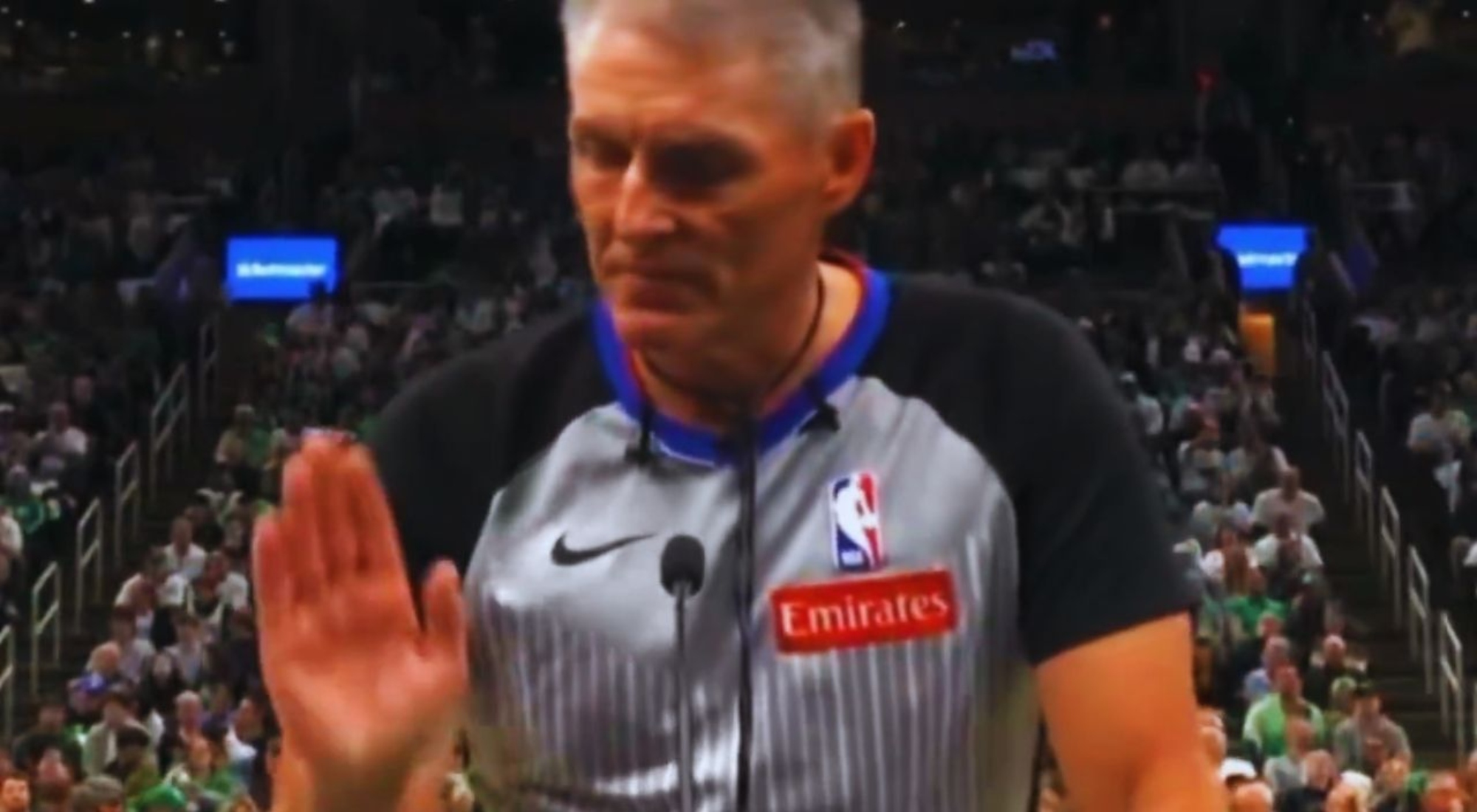 NBA Referee Scott Foster Caught Getting Furious on Someone Sitting ...