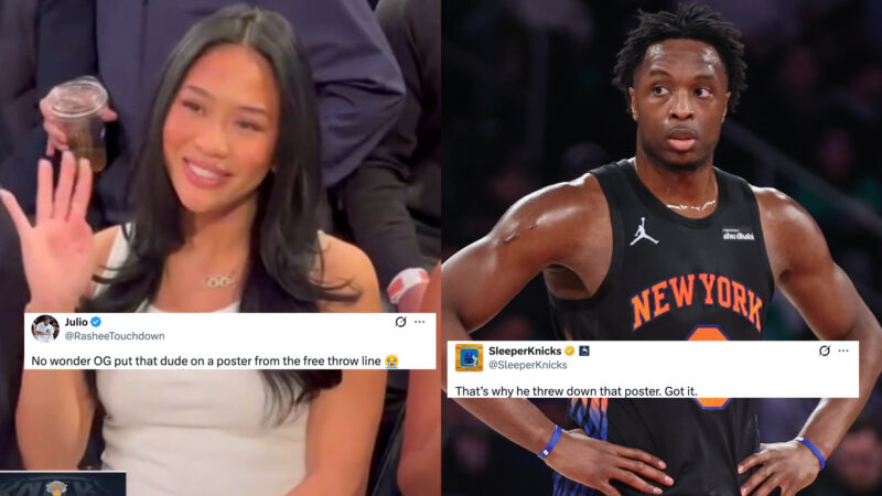 NBA Fans Waste No Time Cracking OG Anunoby Jokes After Suni Lee Spotted ...
