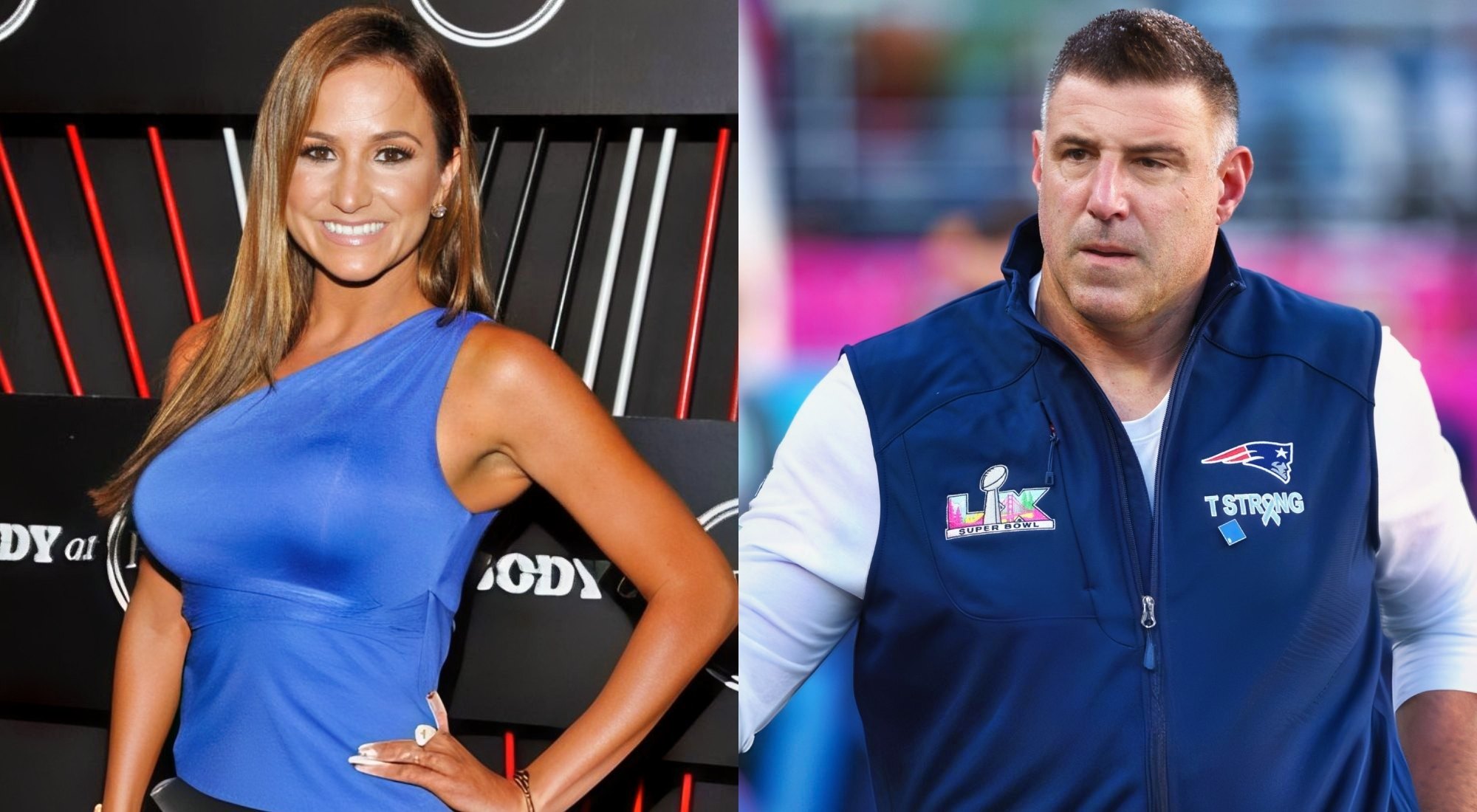 Mike Vrabel & Dianna Russini Caught Getting Cozy Poolside