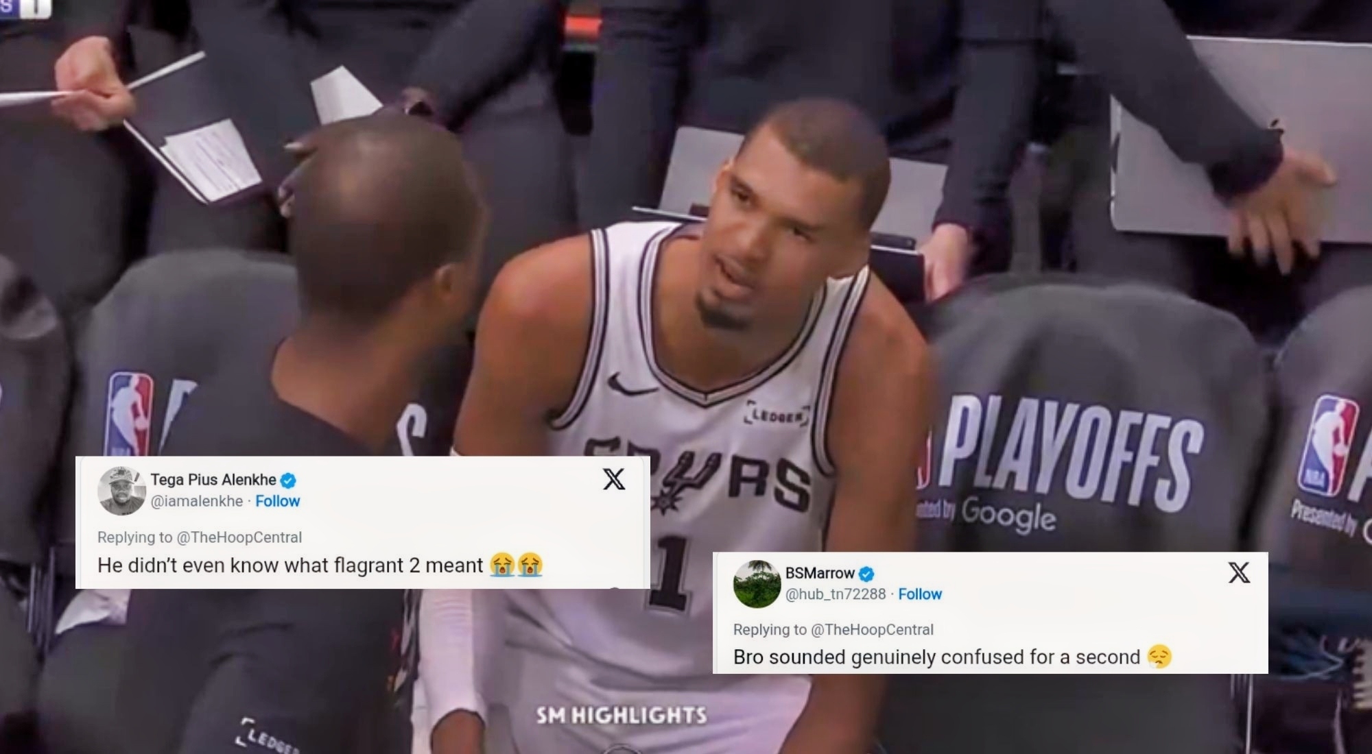 Victor Wembanyama’s Shocked Reaction to His Own Ejection Has Fans Losing It