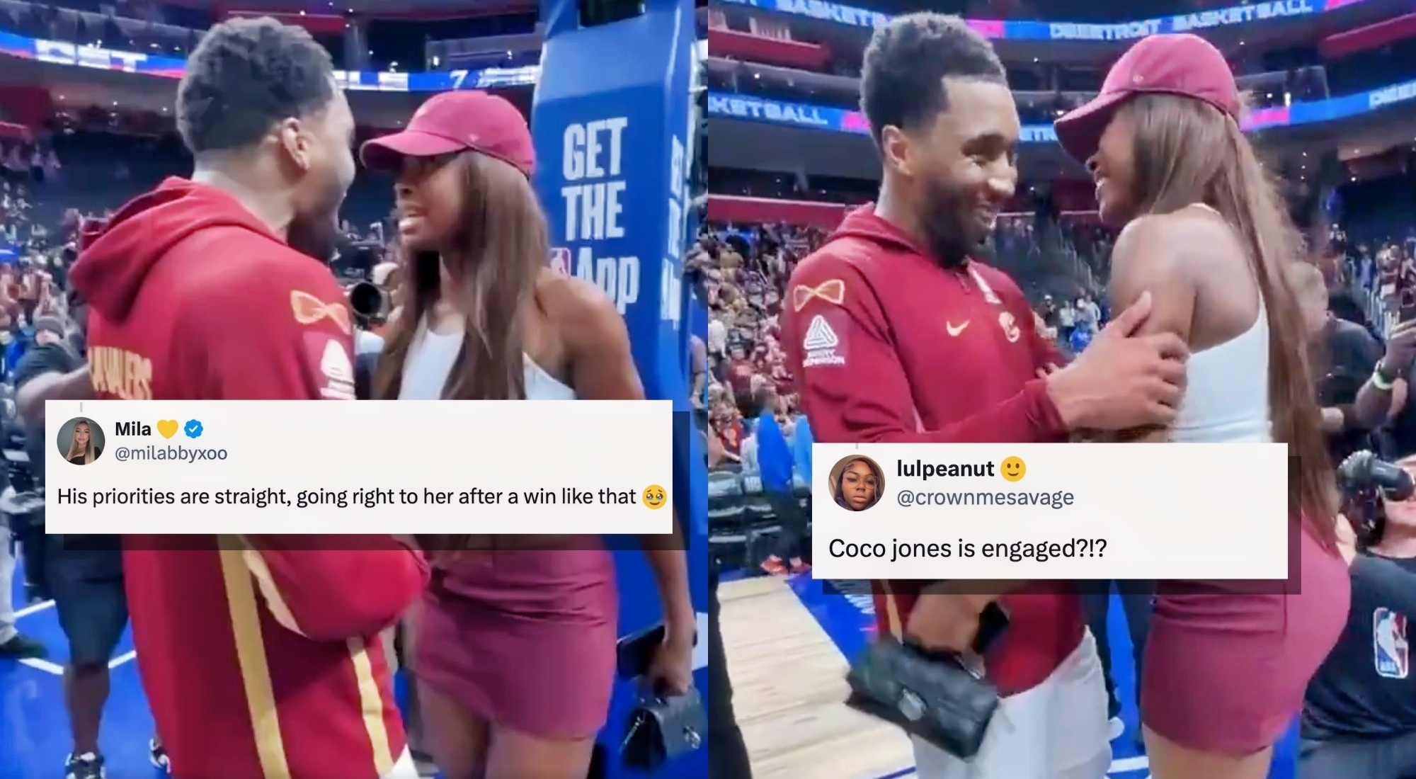 Donovan Mitchell and Coco Jones Steal the Show After Cavaliers Advance ...