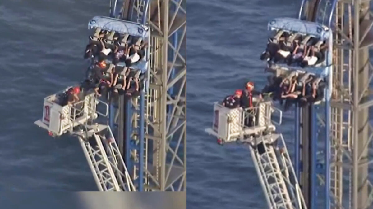 Dramatic Rescue Unfolds As 8 Students Dangle Several Stories In The Air ...