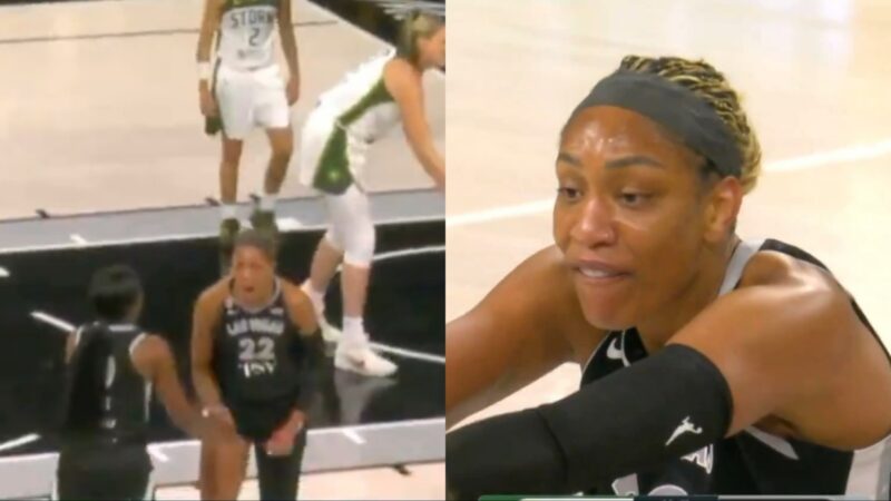 Cameras Caught A'ja Wilson Crashing Out At Aces Teammates After Storm's ...