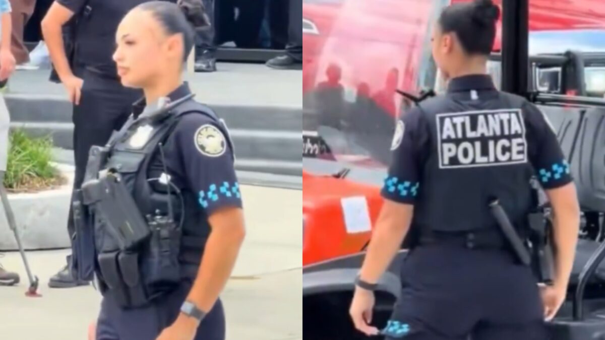 Female Cop Goes Viral While Working At World Cup In Atlanta