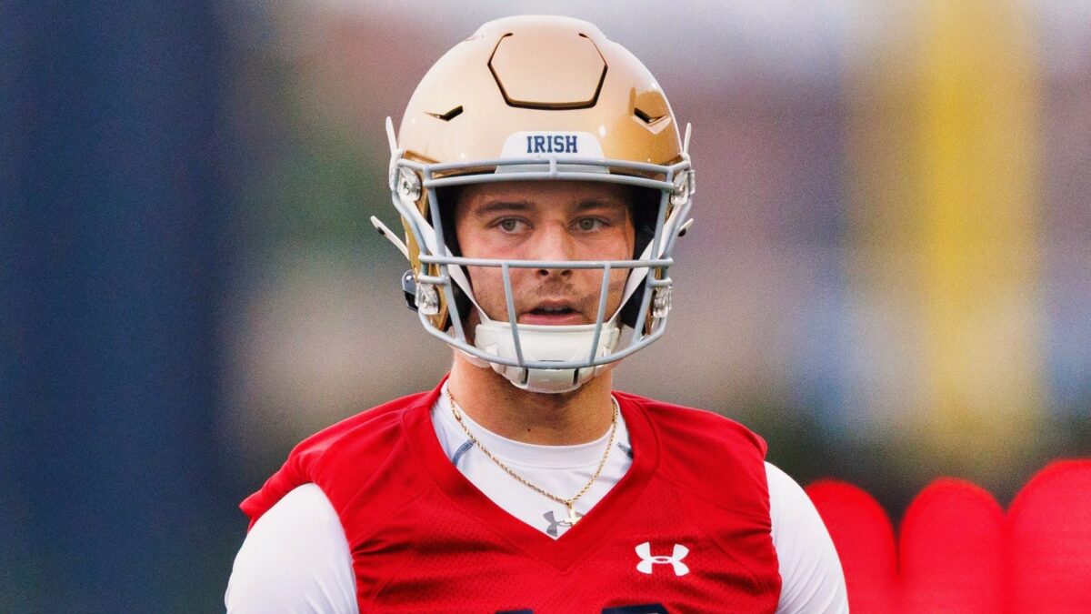 CJ Carr’s Competitive Edge on Full Display as Notre Dame Teammate ...