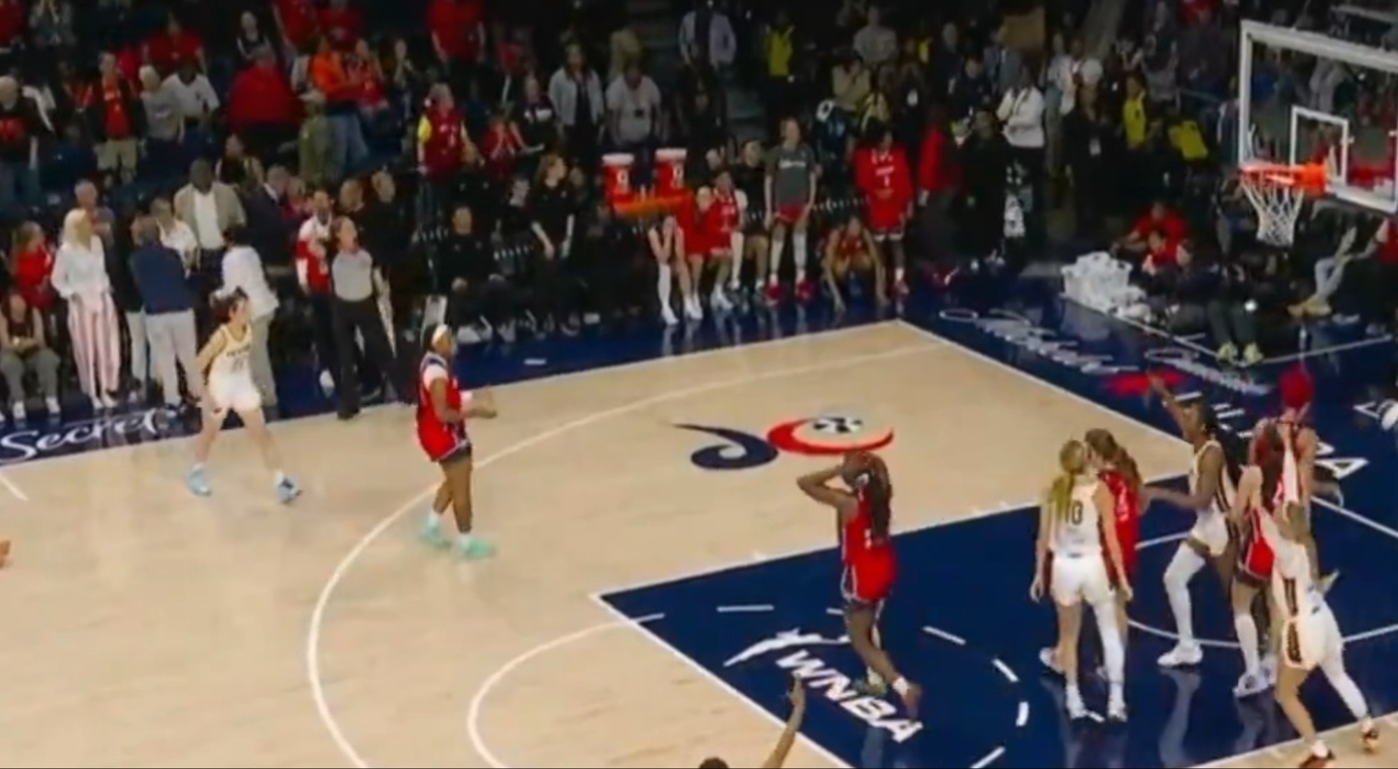 Courtside Fans Lose Their Mind After Caitlin Clark's Massive 32-Foot ...