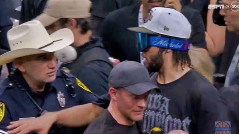 Police Officer Caught Pushing Jalen Brunson After Knicks Win