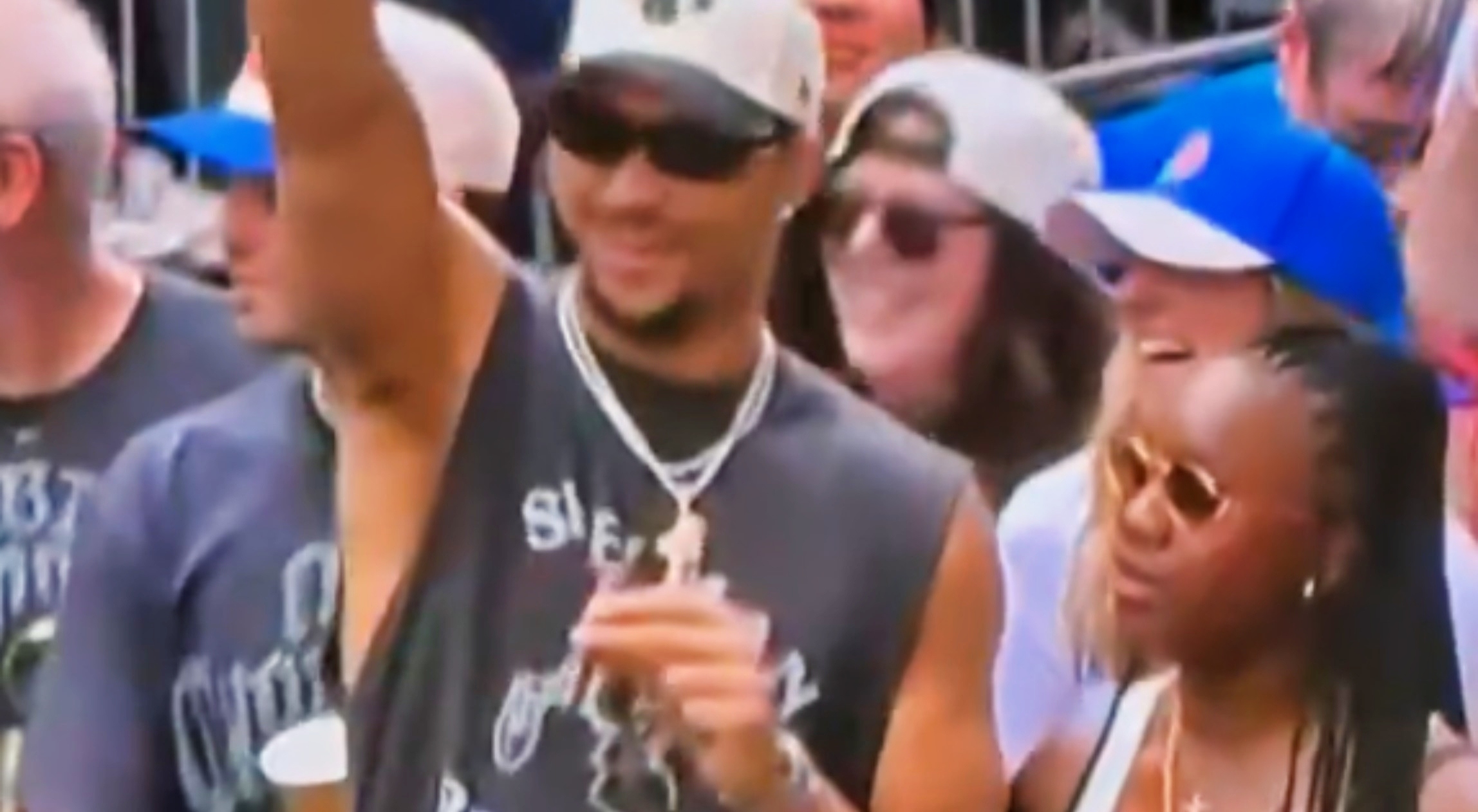 Josh Hart Wife Performs Shocking Gesture At Knicks Parade