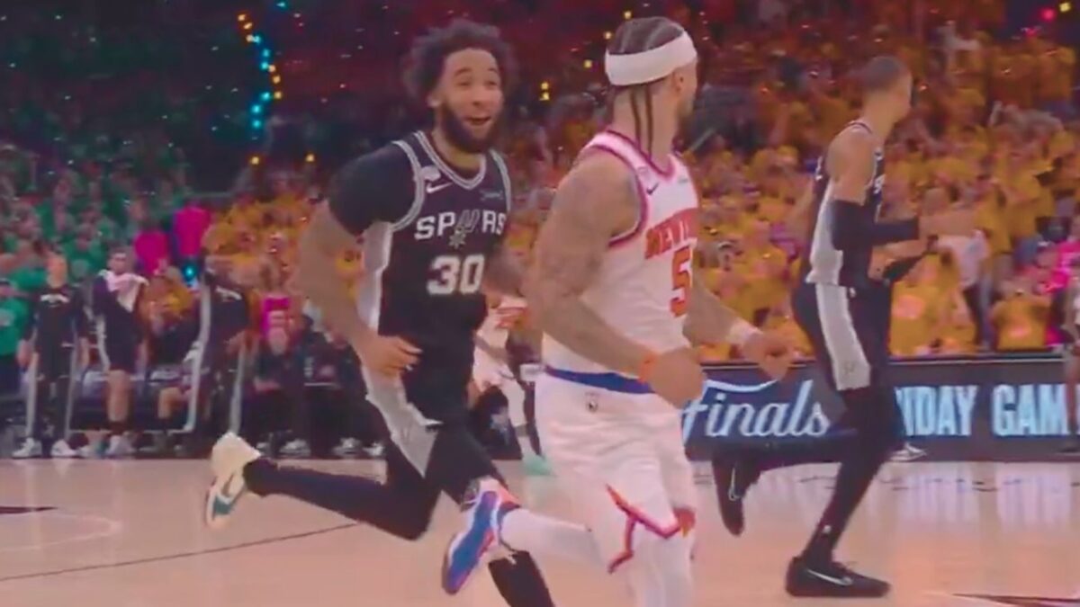 Julian Champagnie Drilled a Huge Three, Then Immediately Tracked Down ...