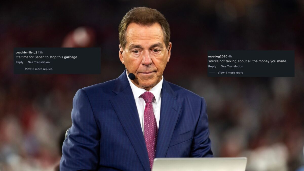 "Stop This Garbage": Nick Saban Faces Reputation Hit After Taking Stand ...