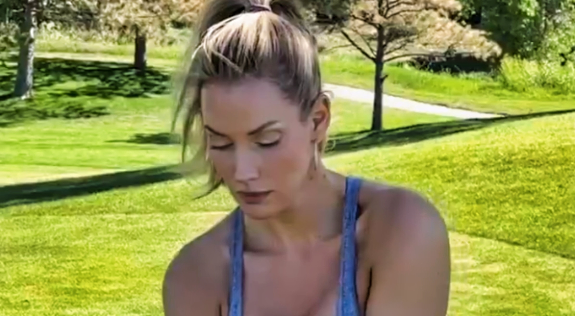 Paige Spiranac Risked Major Wardrobe Malfunction As She Nearly Swung ...