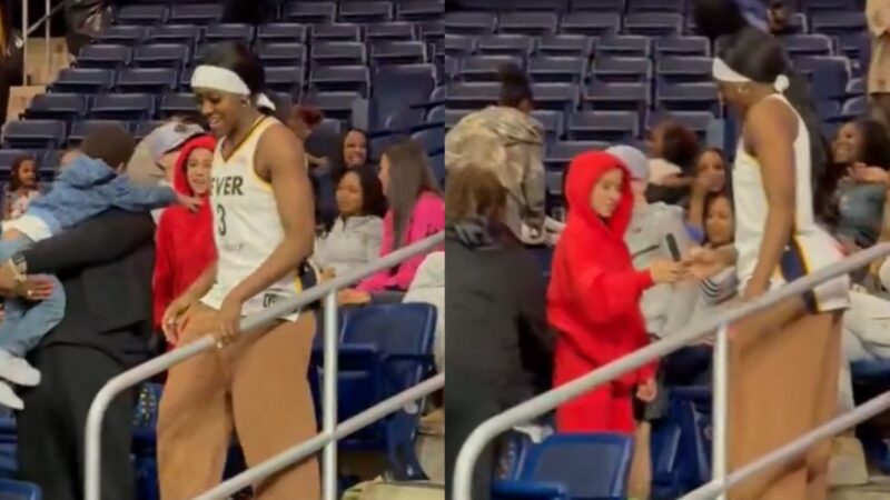 Cameras Caught Raven Johnson Sharing Adorable Moment With A Young Fan ...