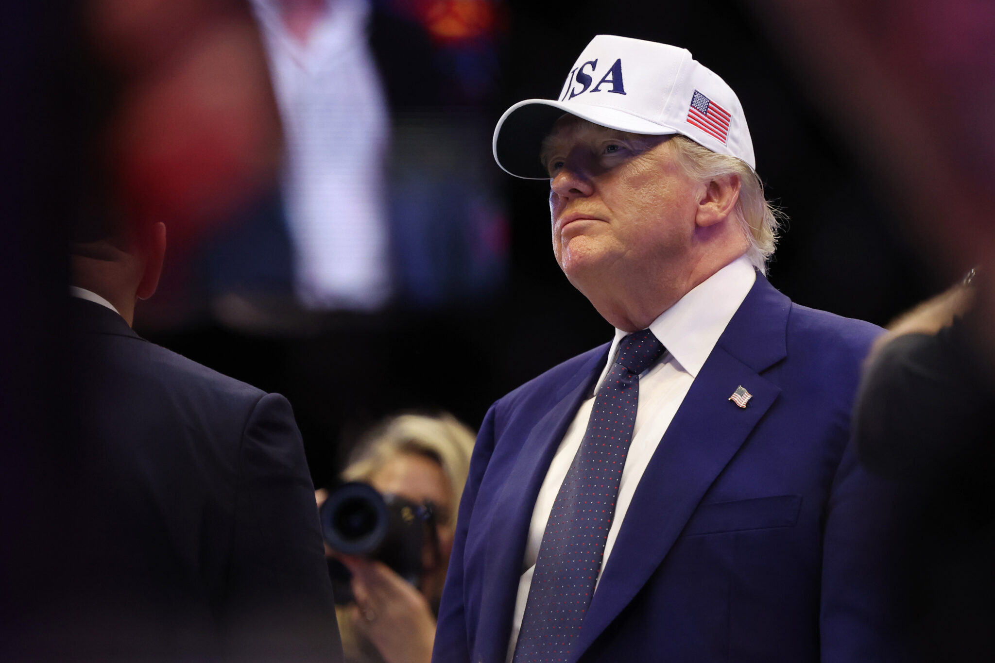 Viral Video Shows Trump Family at UFC as People Notice Who’s Behind Them