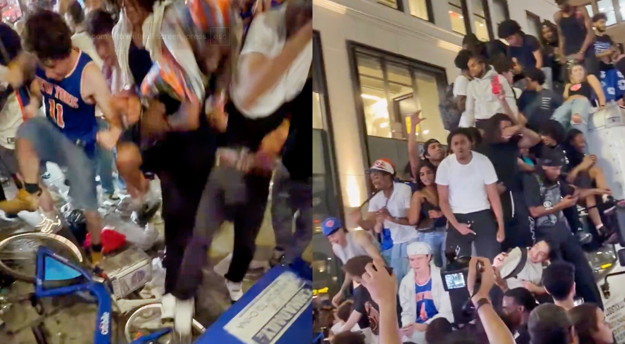 Wild Scenes Break Out Across NYC as Celebrations Spiral Out of Control ...