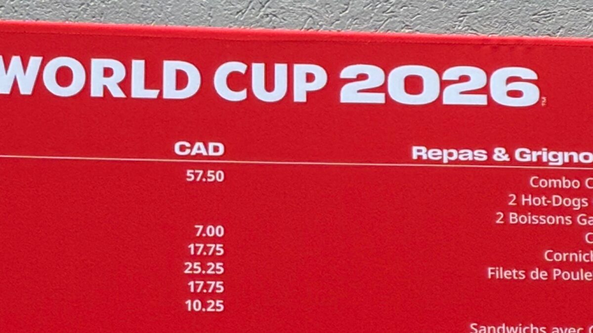 Shocking Concession Prices For World Cup Game In Canada Have Social ...